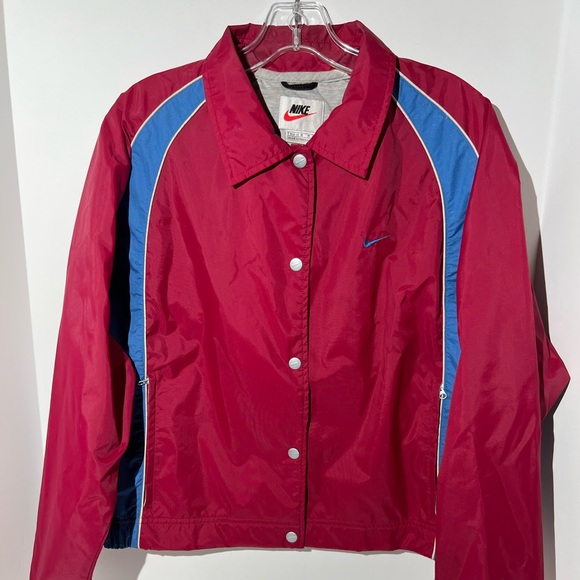 Nike | Jackets & Coats | Vintage 9s Nike Button Up Track Jacket Size ...